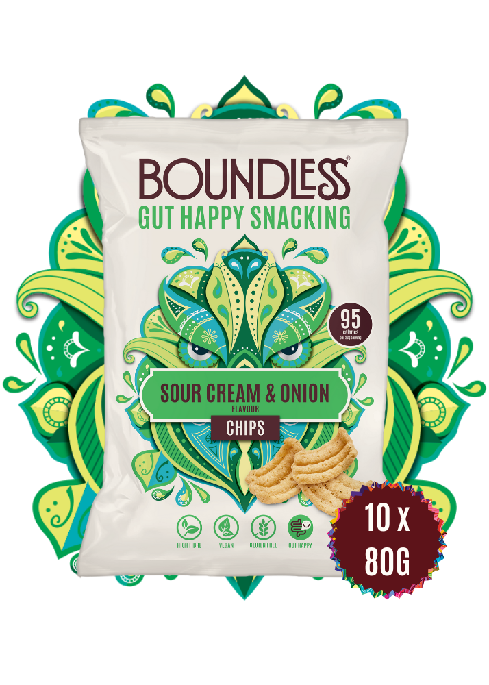 Sour Cream & Onion Chips (10 x 80g) – Boundless Activated Snacking