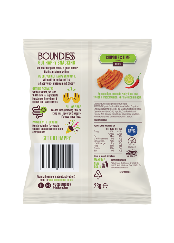 Chipotle & Lime Chips (23g) – Boundless Activated Snacking