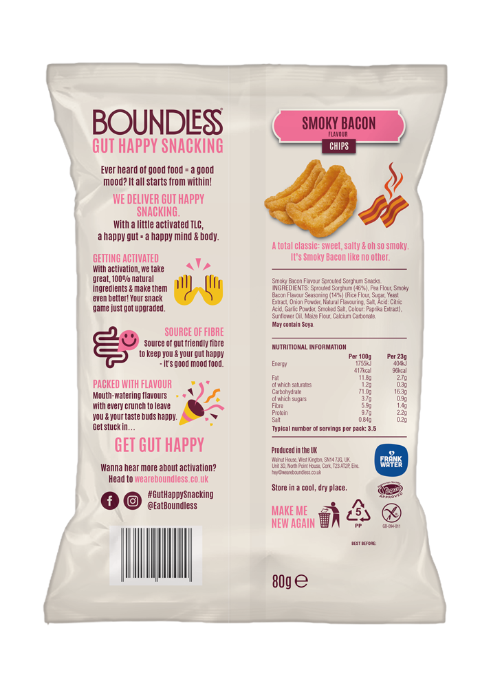 Smoky Bacon Chips (10 x 80g) – Boundless Activated Snacking