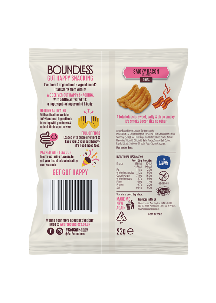 Smoky Bacon Chips (24 x 23g) – Boundless Activated Snacking