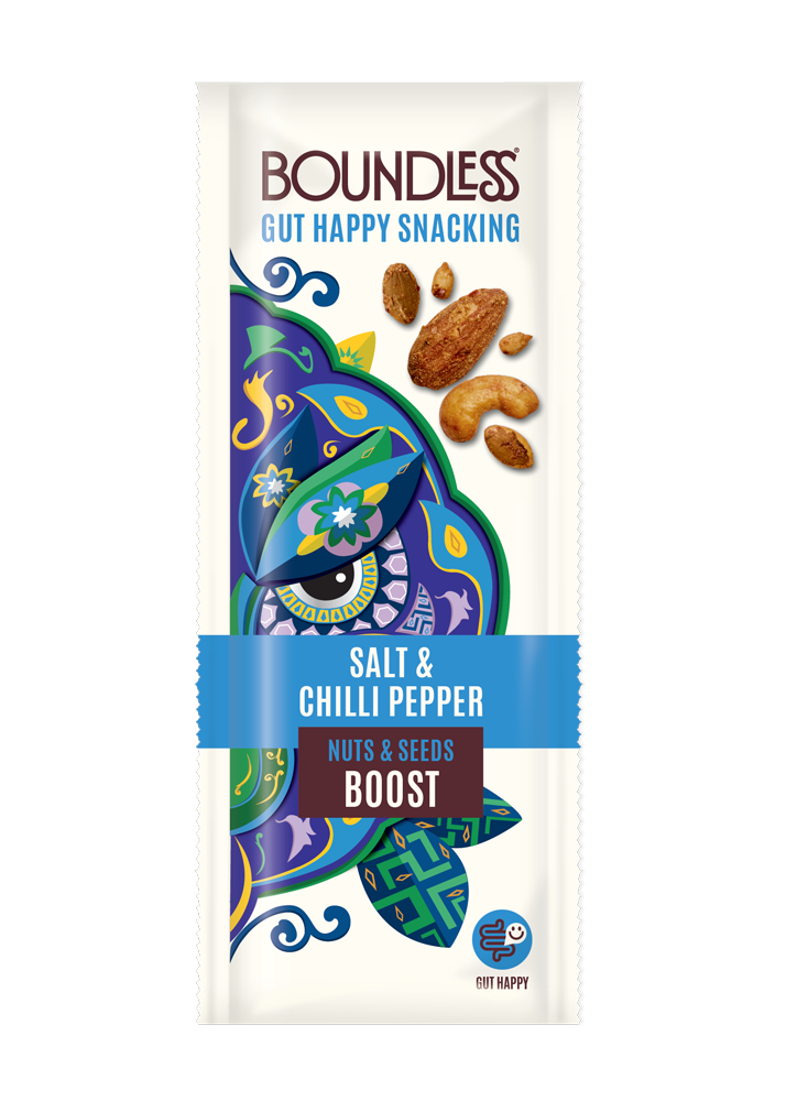 Salt & Chilli Pepper Nuts & Seeds Boosts (16 x 25g) – Boundless ...